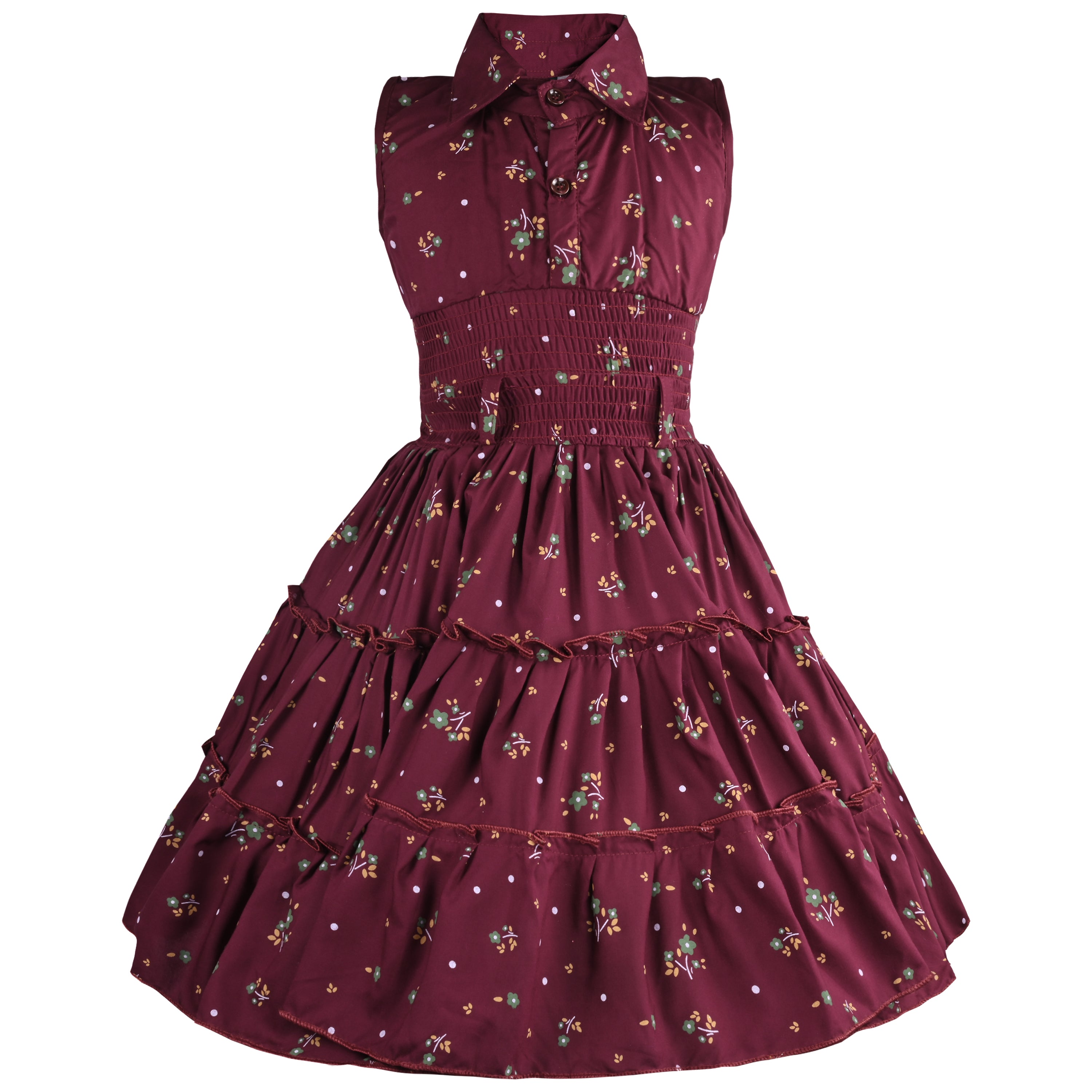 Girls Floral Printed Dress – Wish Karo