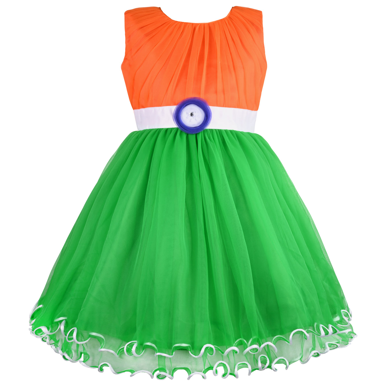Baby Girls Indian Flag Dress Online| Girls Tri Color Dress| Tiranga ...